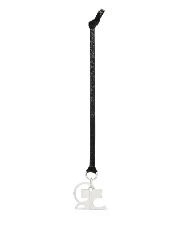 COURREGES Logo-charm Keyring - Silver