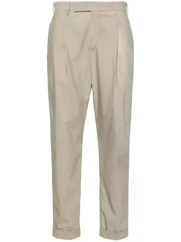 PT TORINO Mid-rise Chino Trousers With Feather Charm