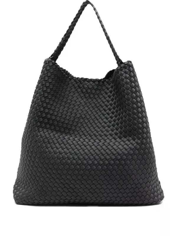 NAGHEDI Large Nomad Woven Tote Bag - Black