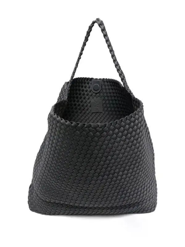 NAGHEDI Large Nomad Woven Tote Bag - Black