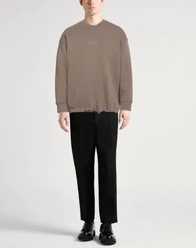 Emporio Armani Sweatshirt In Light Cotton, Polyester, And Elastane