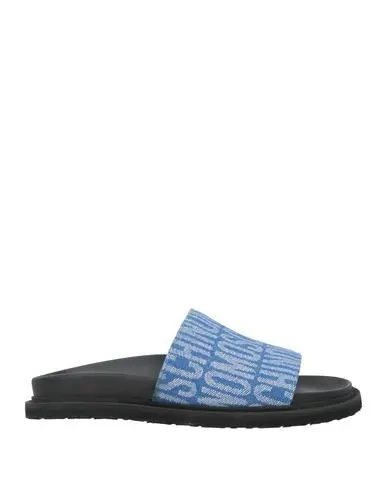 Moschino Couture Textile Fiber Sandals - Blue