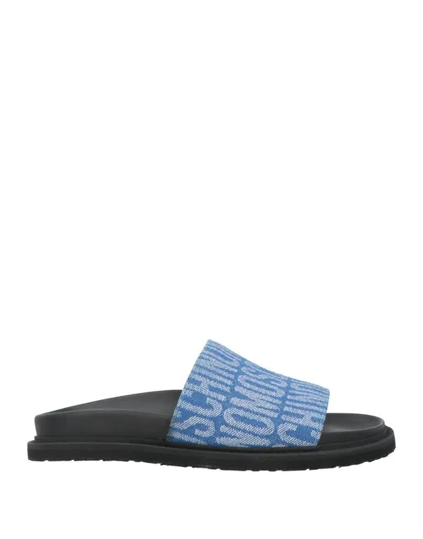 Moschino Couture Textile Fiber Sandals - Blue