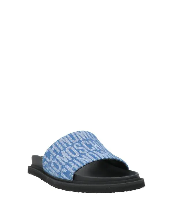Moschino Couture Textile Fiber Sandals - Blue