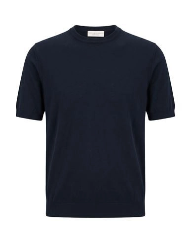 FILIPPO DE LAURENTIIS Short Sleeve Crewneck Sweater - Blue