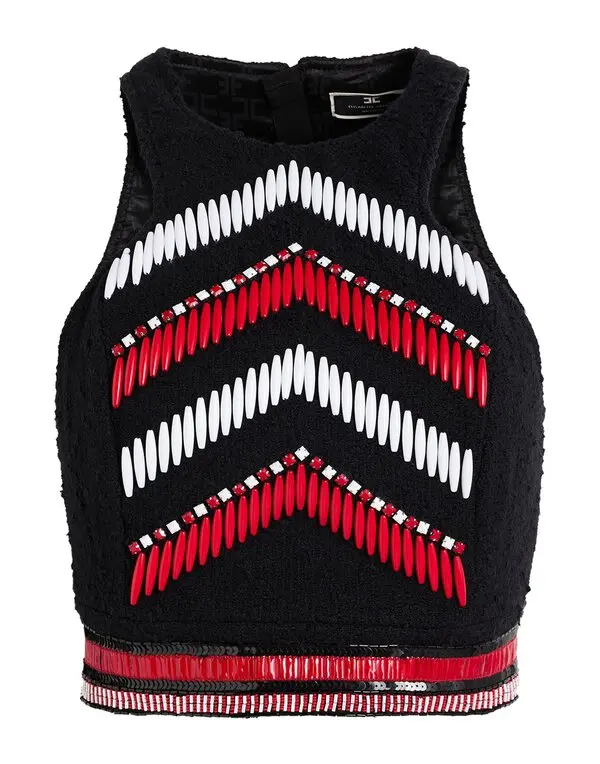 Elisabetta Franchi Bouclé Crop Top