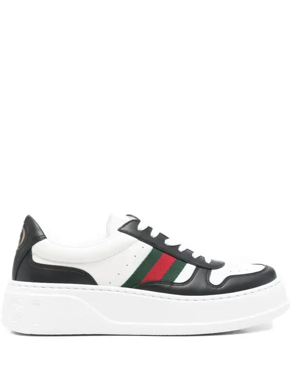 Gucci Chunky Leather Sneakers - Black