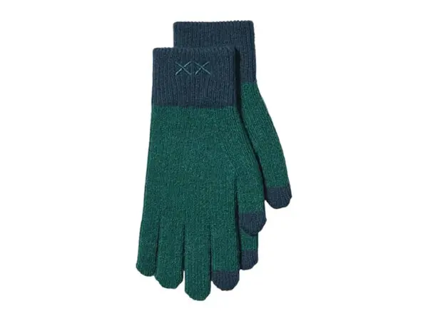 Uniqlo X Kaws Heat Tech Knitted Gloves - Green