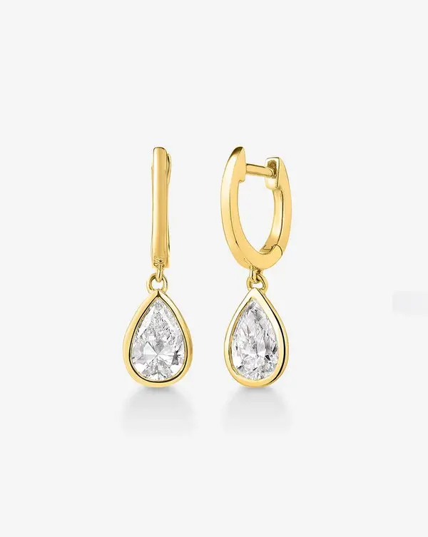 Ring Concierge Framed Lab Diamond Drop Earrings - One-color