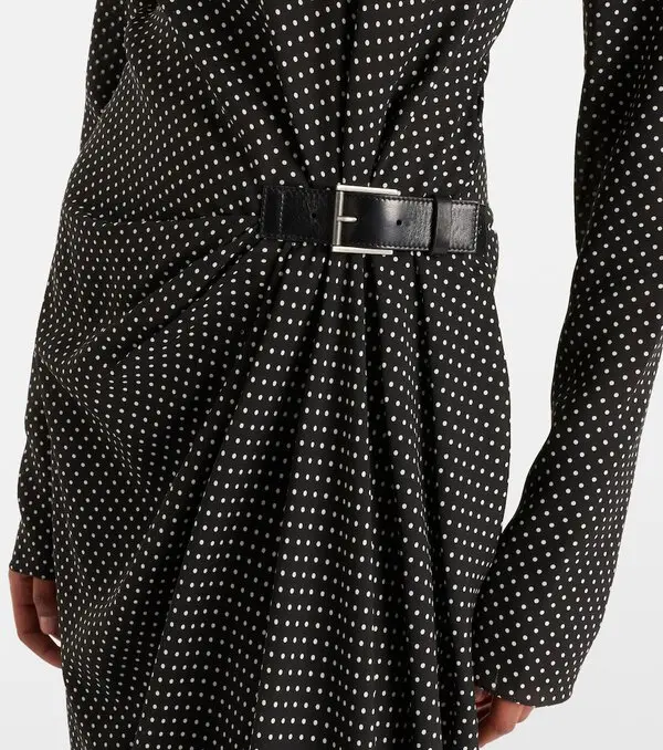 TOM FORD Polka-dot Silk Midi Dress