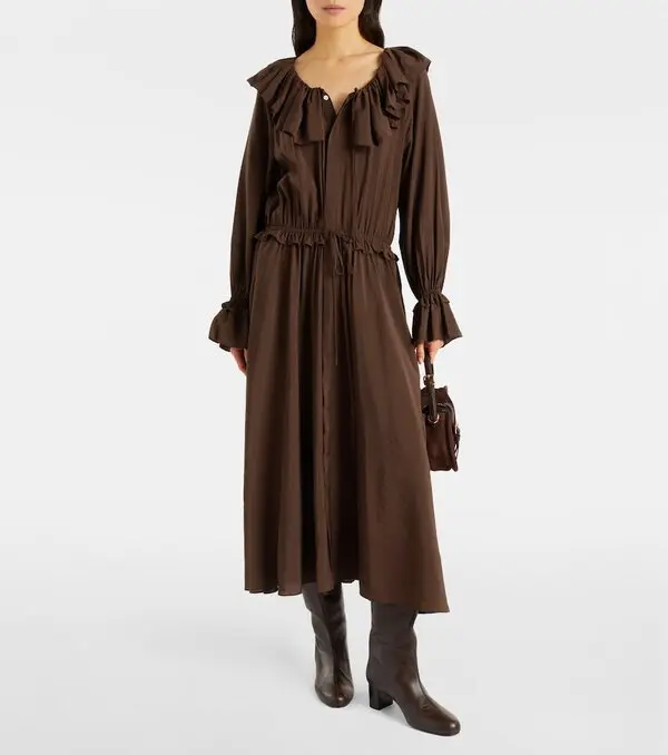 Polo Ralph Lauren Ruffled Midi Dress