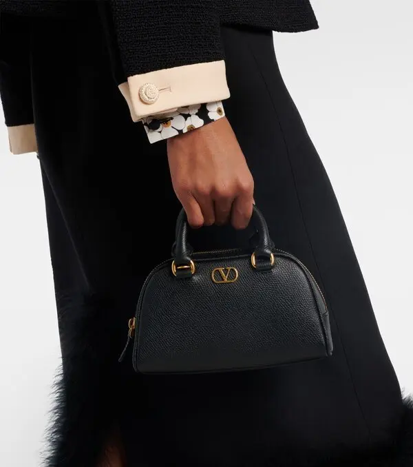 Valentino Garavani Vlogo Leather Tote