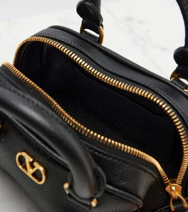 Valentino Garavani Vlogo Leather Tote