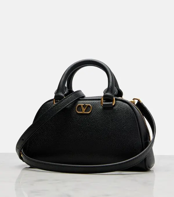 Valentino Garavani Vlogo Leather Tote
