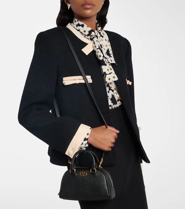 Valentino Garavani Vlogo Leather Tote