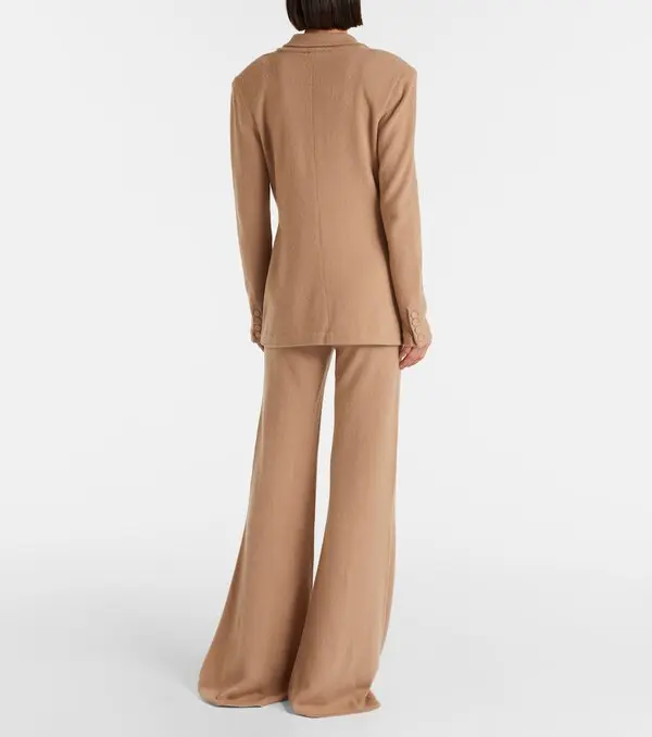 Gabriela Hearst Kaulike Cashmere Flared Pants - Beige
