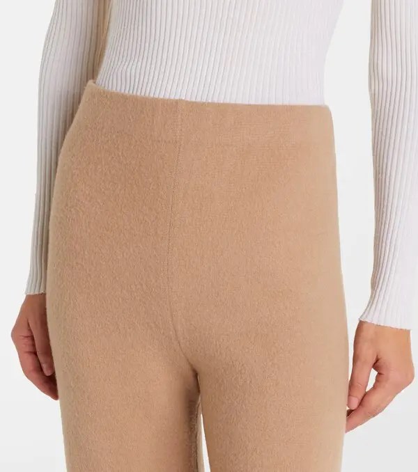 Gabriela Hearst Kaulike Cashmere Flared Pants - Beige