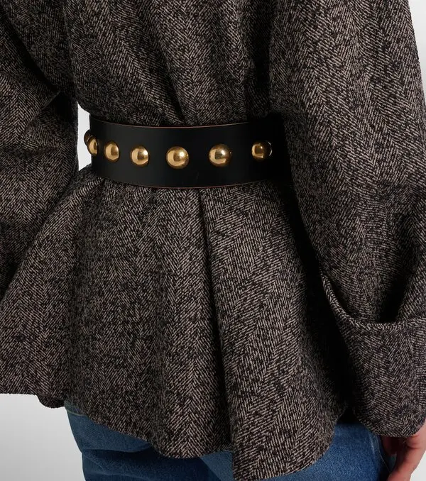 Chloé Midnight Studded Leather Belt