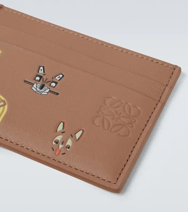 Loewe X Louis Wain Printed Leather Cardholder