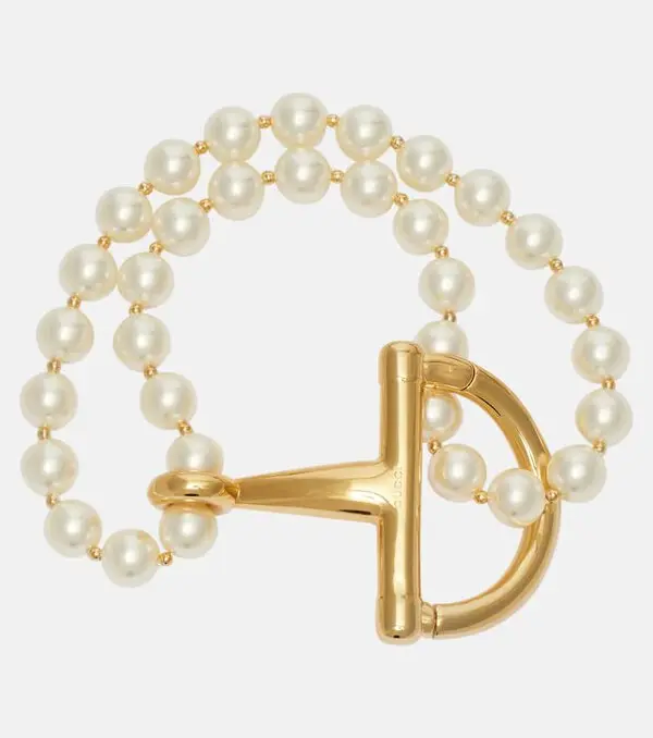 Gucci Faux Pearl Bracelet - White