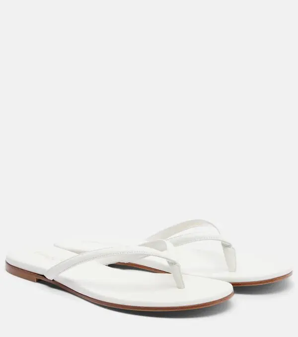 GIANVITO ROSSI Leather Thong Sandals