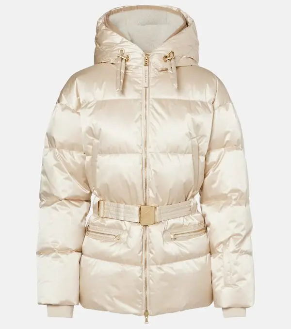 Bogner Lyra Belted Down Ski Jacket - Beige