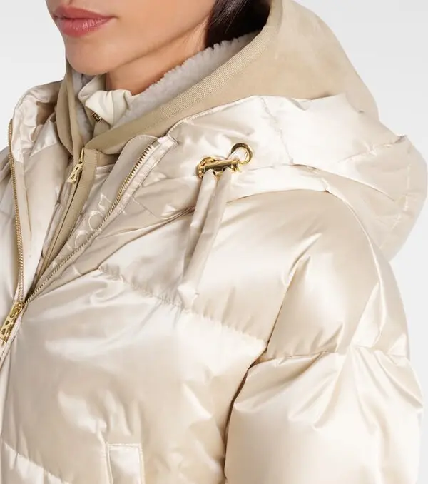Bogner Lyra Belted Down Ski Jacket - Beige