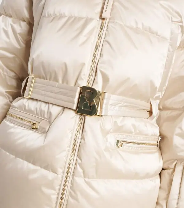 Bogner Lyra Belted Down Ski Jacket - Beige
