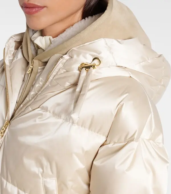 Bogner Lyra Belted Down Ski Jacket - Beige