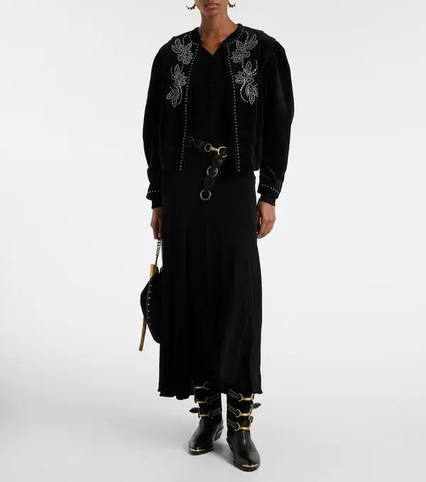 Isabel Marant Étoile Embellished Cotton Jacket