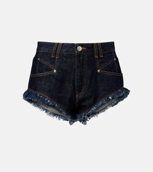 Isabel Marant Étoile Eneidala High-rise Denim Shorts - Blue