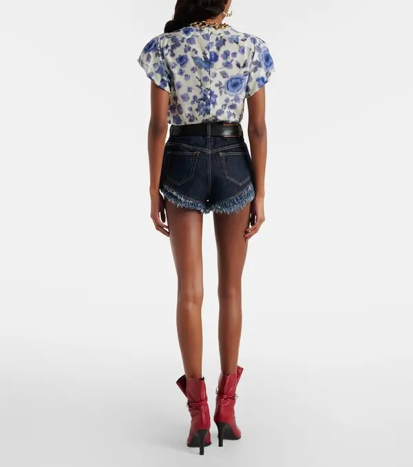 Isabel Marant Étoile Eneidala Denim Shorts - Blue