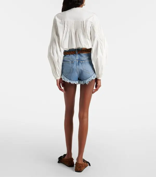 Isabel Marant Étoile Eneidala Denim Shorts - Blue
