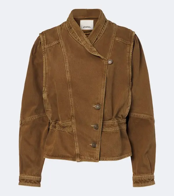 Isabel Marant Étoile Dolie Denim Jacket - Brown