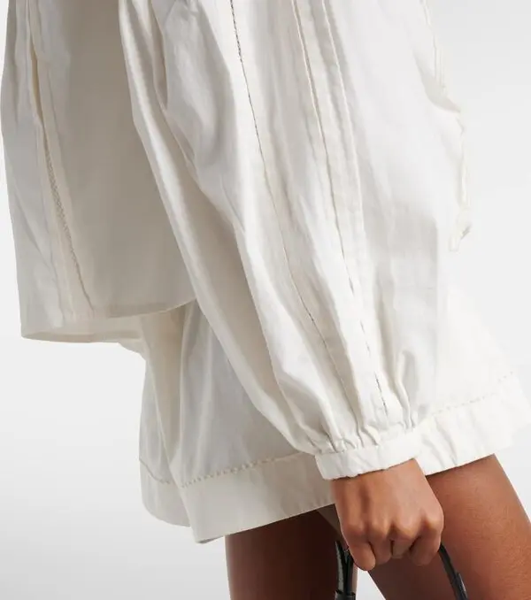 Isabel Marant Étoile Cubraly Ruffled Cotton Blouse - White