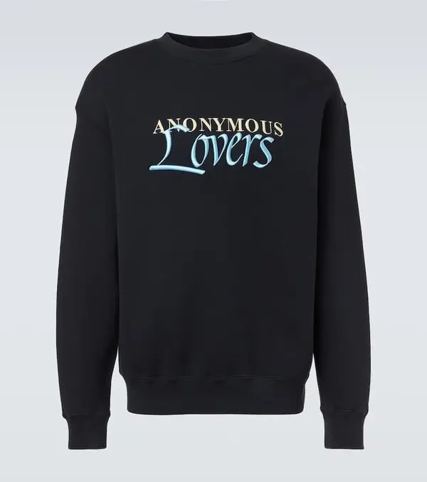 JW Anderson Anonymous Lovers Embroidered Sweatshirt - Black