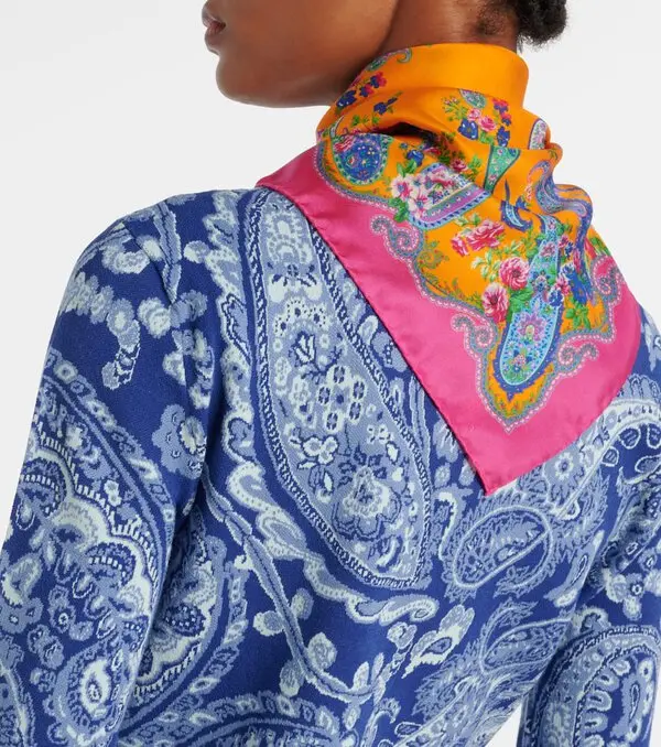 Etro Rigoletto Paisley Silk Scarf