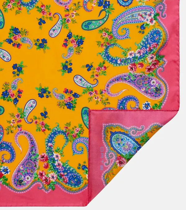 Etro Rigoletto Paisley Silk Scarf