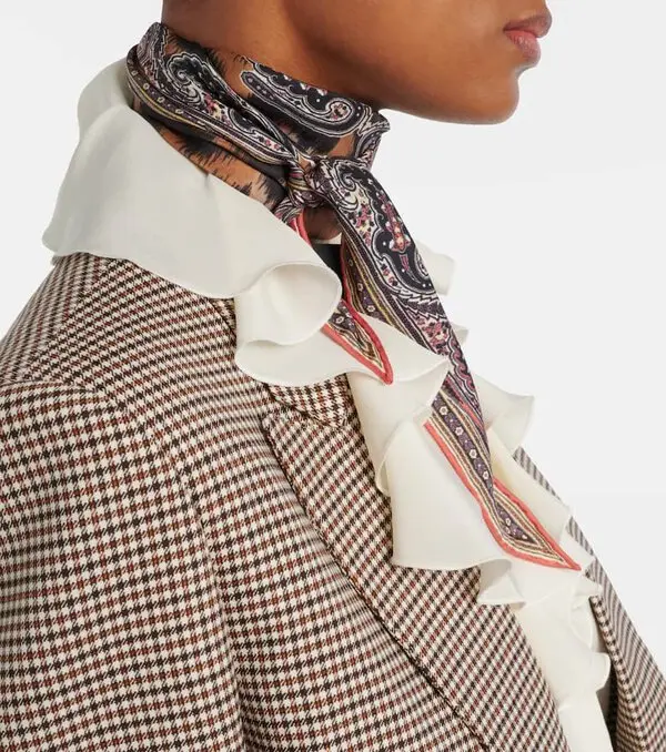 Etro Rombetto Leopard-print Silk Scarf - Multicoloured