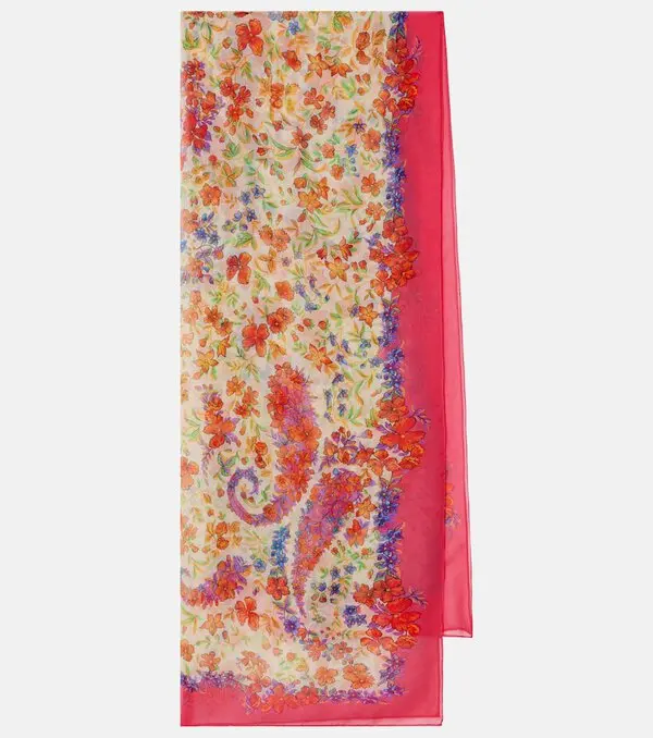 Etro Paisley Silk Scarf - Multicoloured