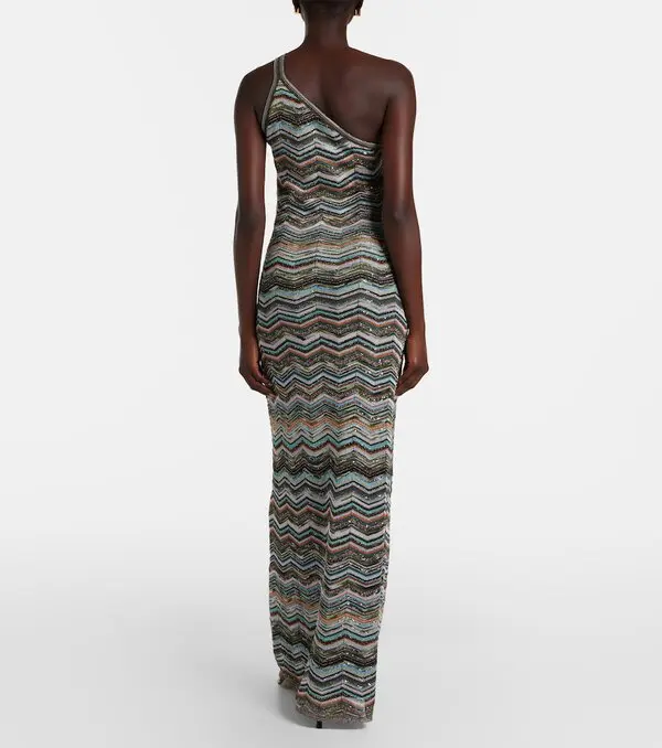 Missoni Zig-zag Lamé Maxi Dress - Multicoloured