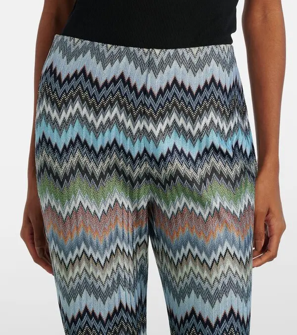 Missoni Zigzag Straight Pants - Blue