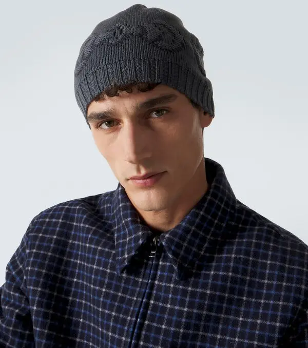 Gucci Horsebit Wool Beanie - Grey