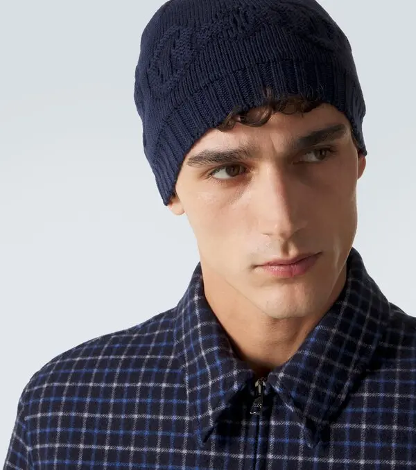 Gucci Horsebit Wool Beanie - Blue