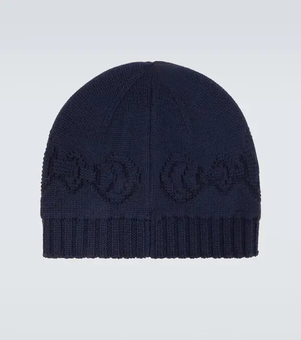Gucci Horsebit Wool Beanie - Blue