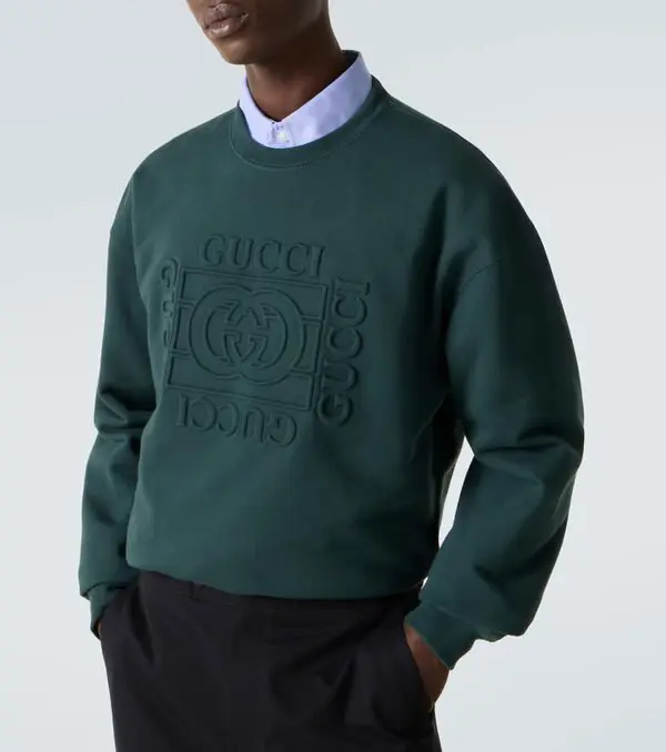 Gucci Interlocking G Cotton Jersey Sweatshirt