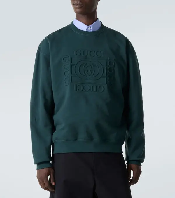 Gucci Interlocking G Cotton Jersey Sweatshirt