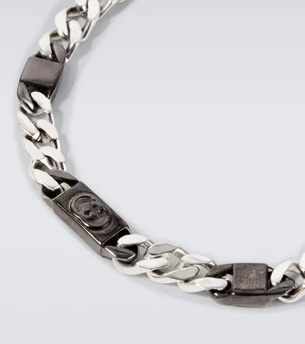 Gucci Interlocking G Sterling Chain Bracelet
