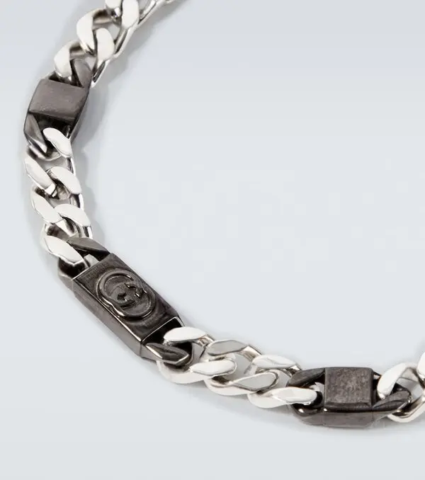 Gucci Interlocking G Sterling Chain Bracelet