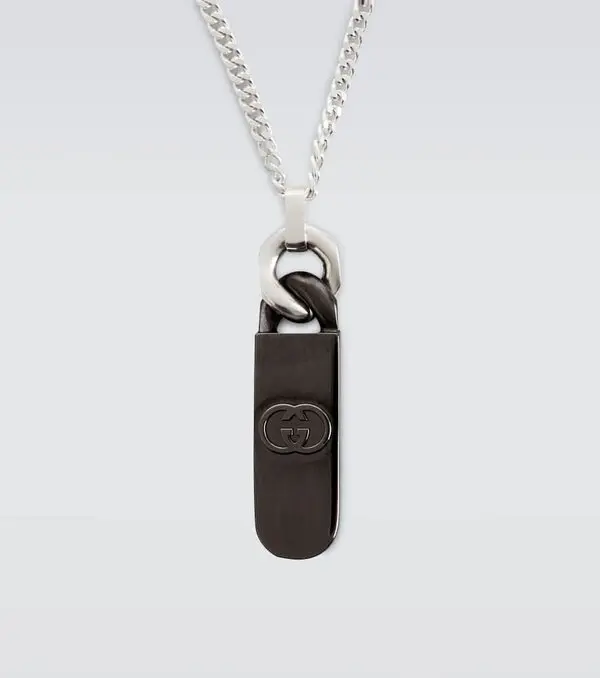 Gucci Interlocking G Sterling Pendant Necklace